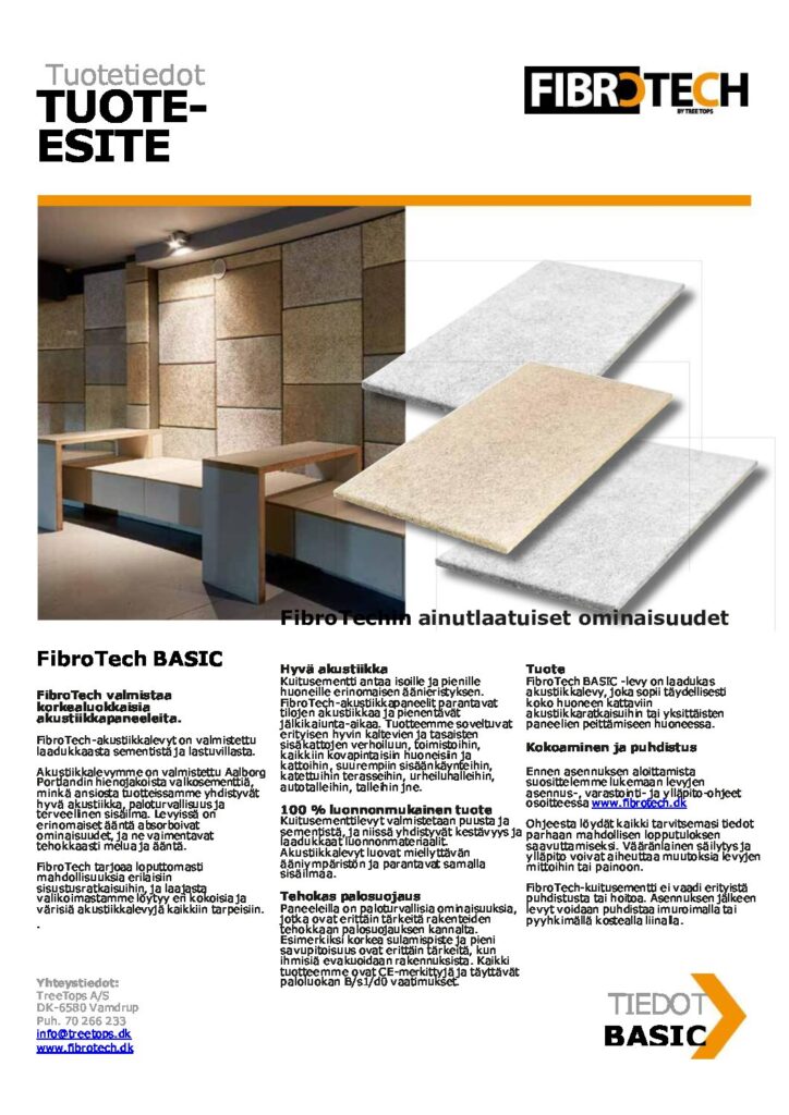 Tuotetiedot - Fibrotech